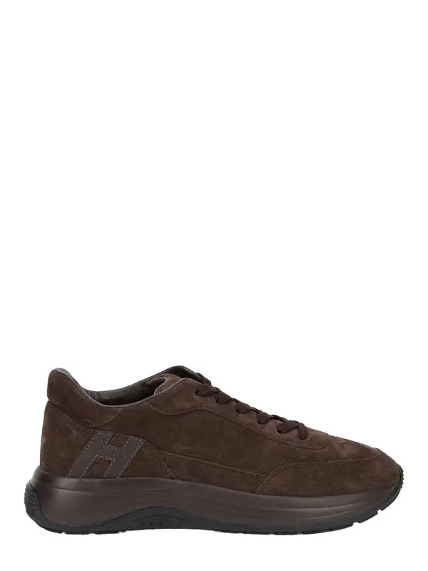 Hogan Suede Low-top Lace-up Sneakers - Brown