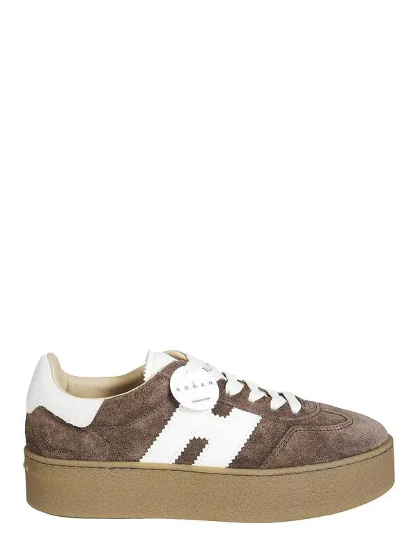 Hogan H698 Lace-up Sneakers - Marrone