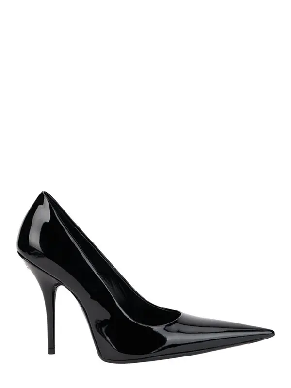 Balenciaga Pointed-toe Patent Leather Décolleté High Heel Pumps - Black