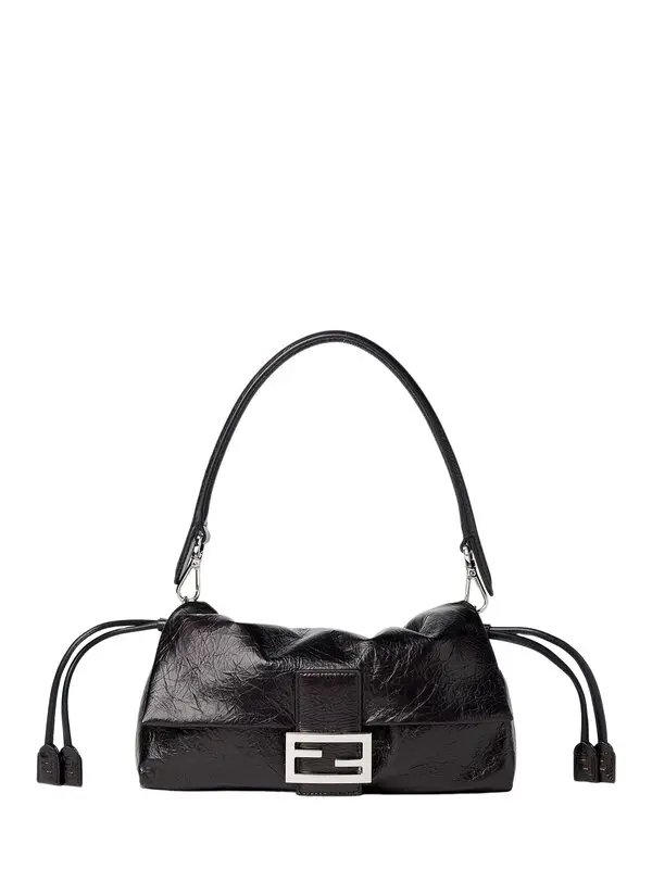 Fendi Mini Leather Shoulder Bag - Nero