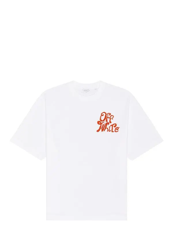 Off-White Grass Ink Logo Skate Tee - White