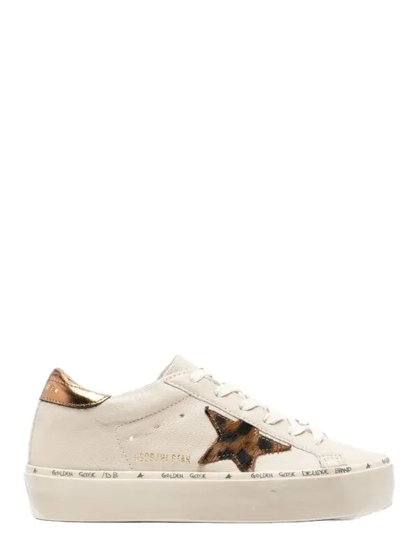 GOLDEN GOOSE Hi Star Leather Sneakers - White