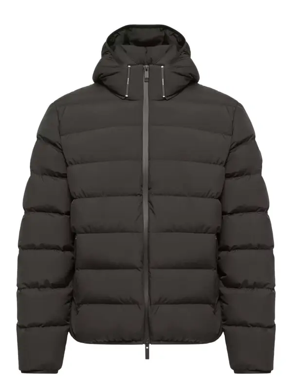 Moncler Arajoki Short Down Jacket With Removable Hood - Black