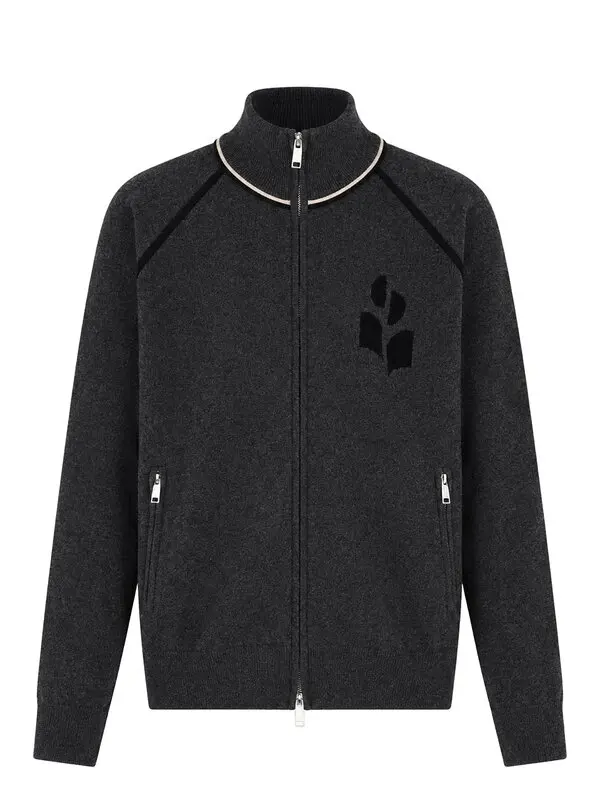 MARANT ETOILE Lanya" Cardigan - Charcoal