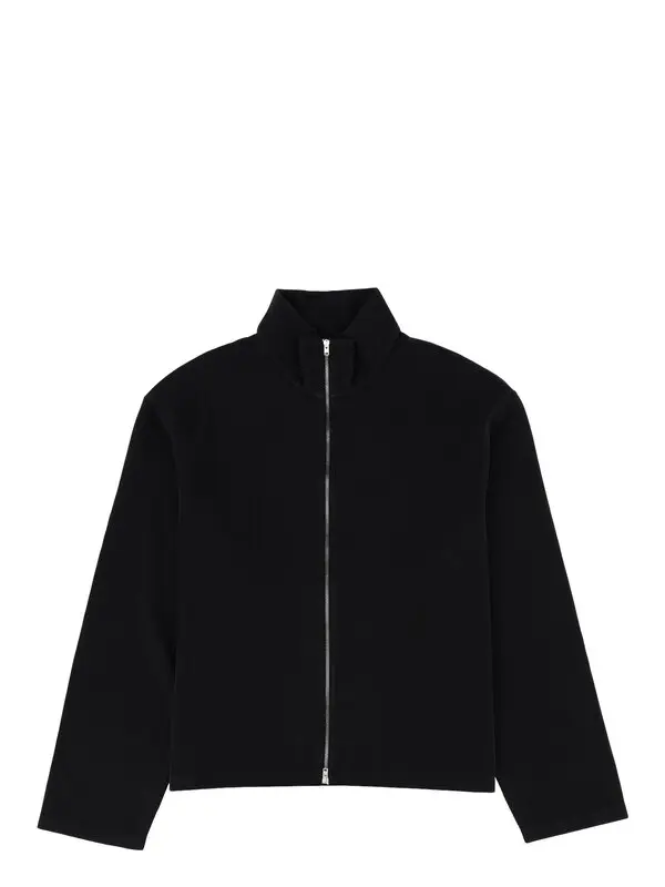 Our Legacy Felpa "shrunken" Con Zip - Black
