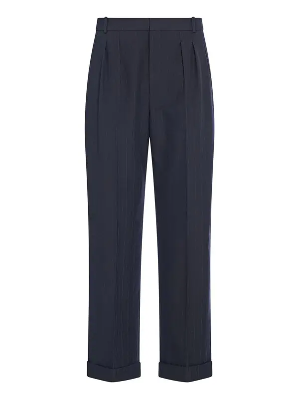 THE ROW Tavel Pant - Midnight Blue
