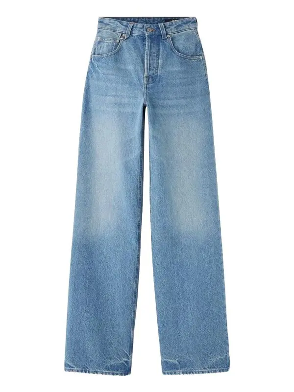Jacquemus Wide-leg Denim Jeans - Sky Blue