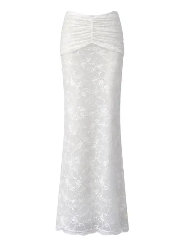OW Selah Lace Maxi Skirt - White