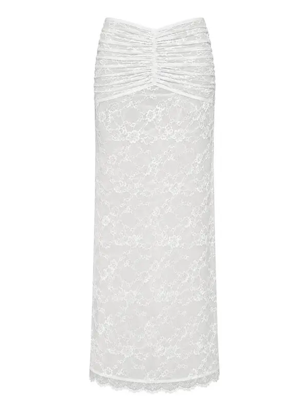 OW Selah Lace Maxi Skirt - White