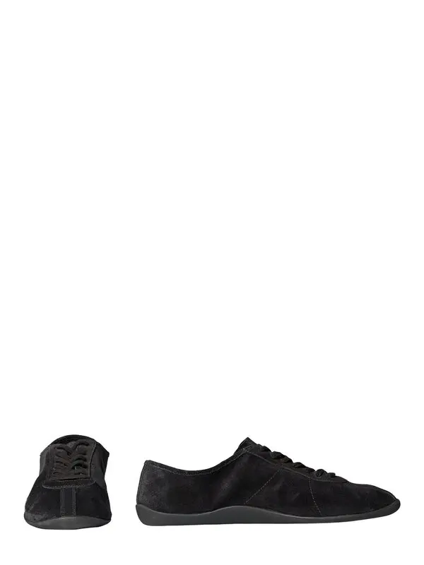 THE ROW Clement Suede Sneakers - Black