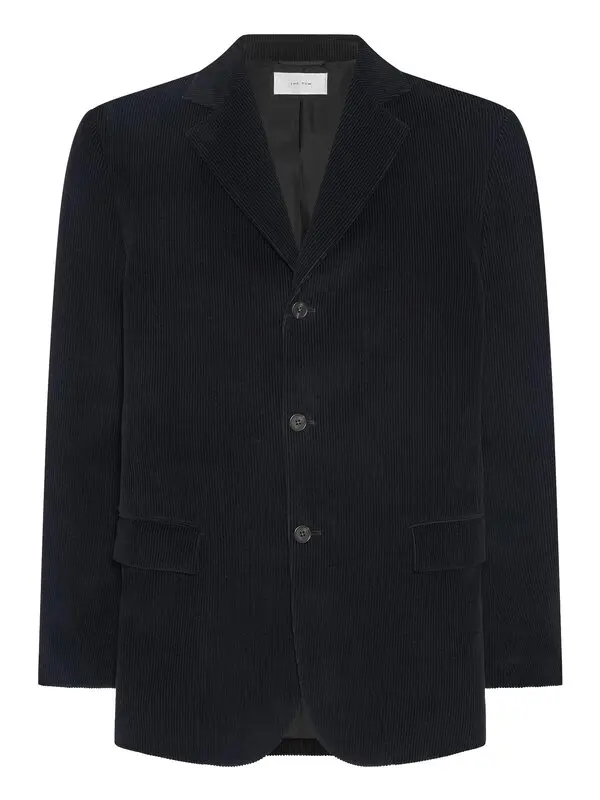 THE ROW Zach Single-breasted Corduroy Jacket - Black