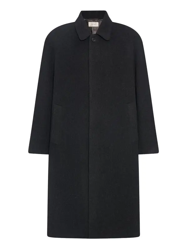THE ROW Perlin Coat - Dark Charcoal