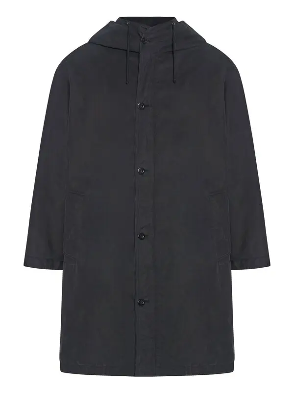 THE ROW Saori Hooded Technical Cotton Parka - Black