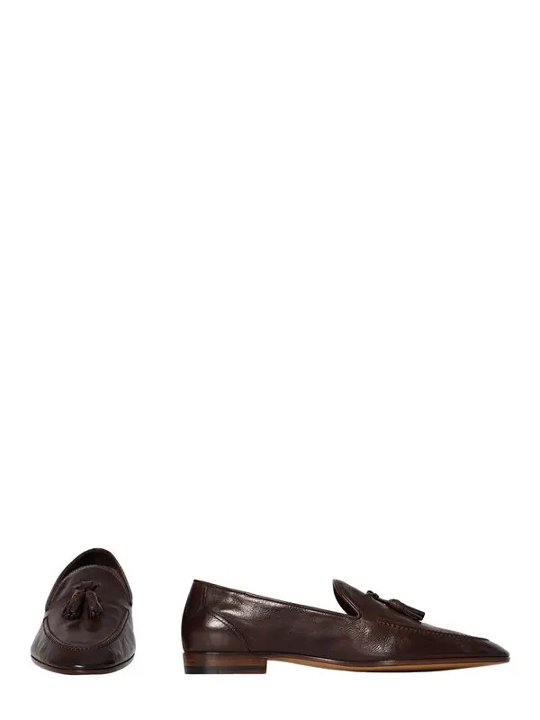 THE ROW Caden Loafer - Deep Brown