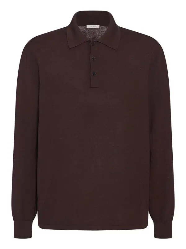 THE ROW Menville Polo - Plum