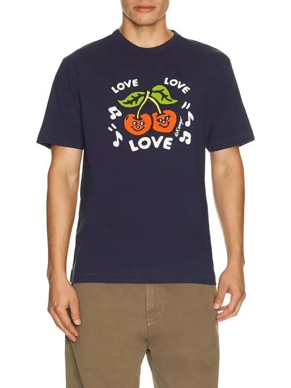 Kenzo Loves Classic T-shirt In Blue - Blue Black