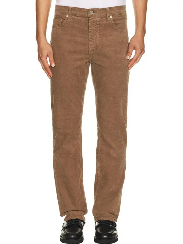 FRAME Modern Straight Corduroy Pant - Soft Taupe