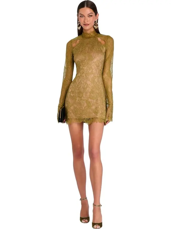 Retrofete Gilana Lace Mini Dress - Basil