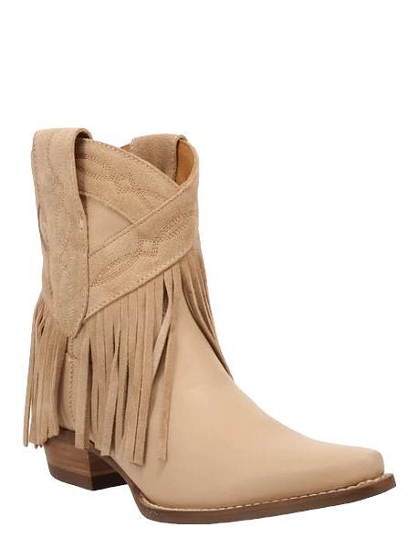 DINGO Last Ride Fringe Western Boots - Sand