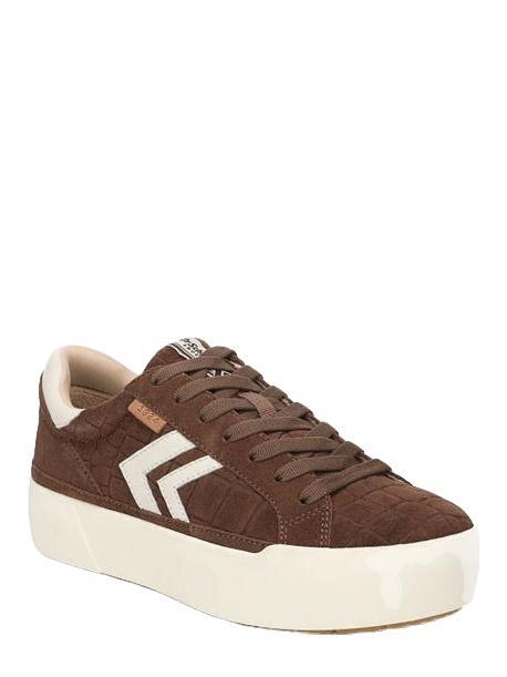 Dr. Scholl'S Young And Free Leather Sneaker - Walnut Brown