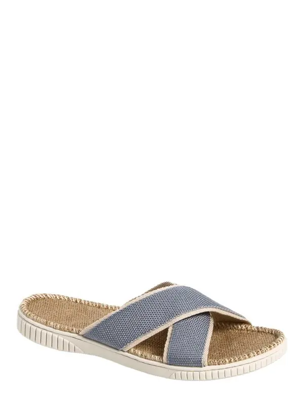SOLSTITCH Marlin Slide Sandal - Blue