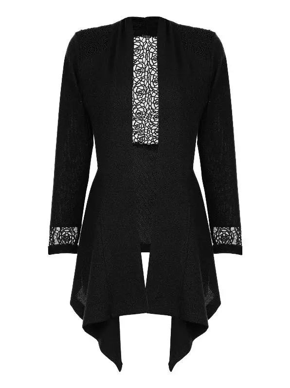 LUNA FASHION HOUSE Jody Lace Cardigan - Black
