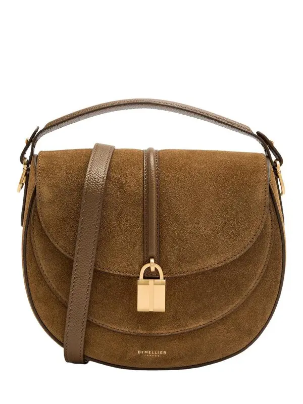 DEMELLIER Siena Leather And Suede Saddle Bag - Tan