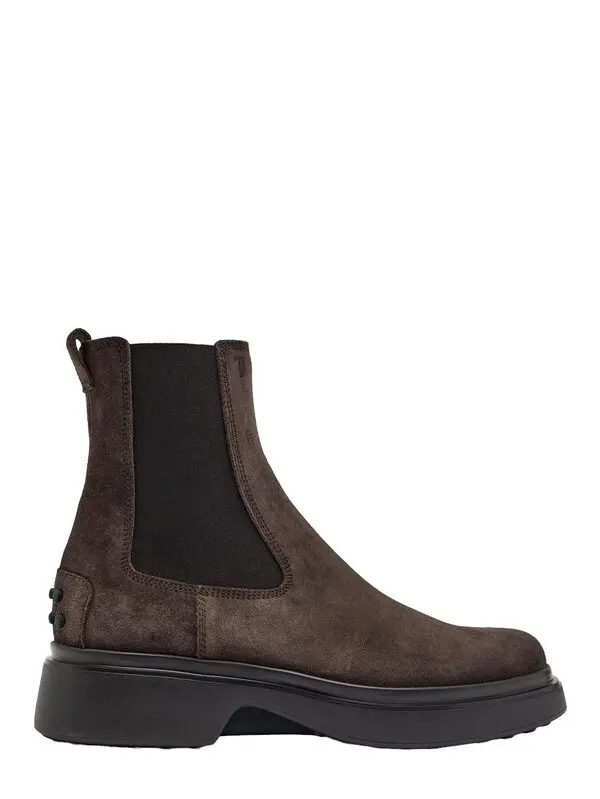 TOD'S Suede Chelsea Boots - Brown