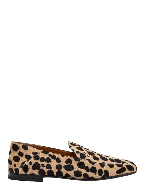 TOD'S Animal-print Calf Hair Loafers - Black Other
