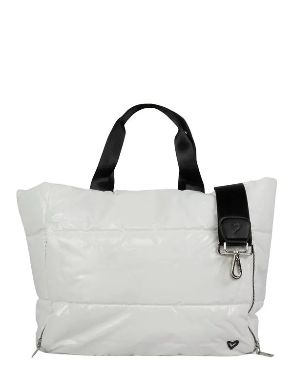 PRENELOVE Panorama Puffer Large Totes - White