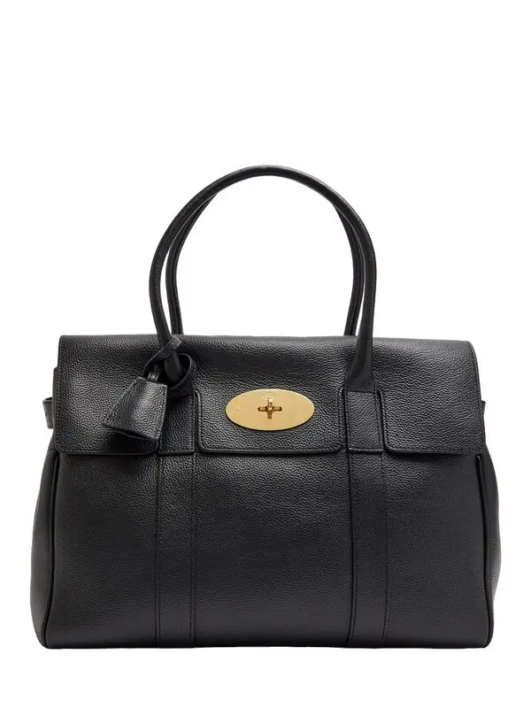 Mulberry Bayswater Classic Small Grained Leather Tote - Black