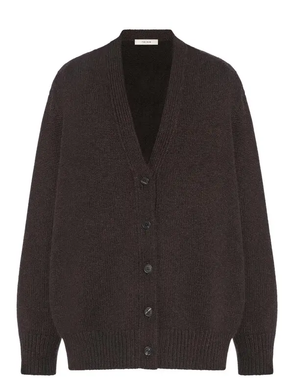 THE ROW Pranavi Cardigan - Dark Brown