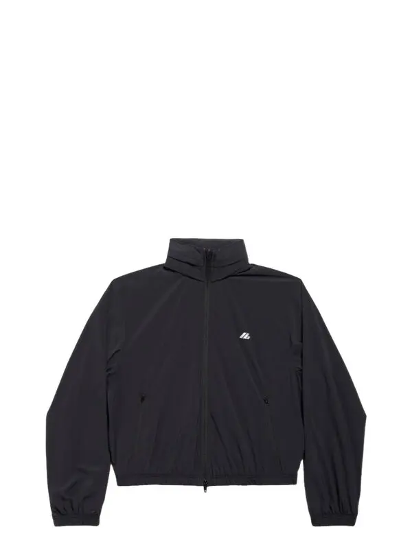 Balenciaga Activewear Cropped Windbreaker - Black