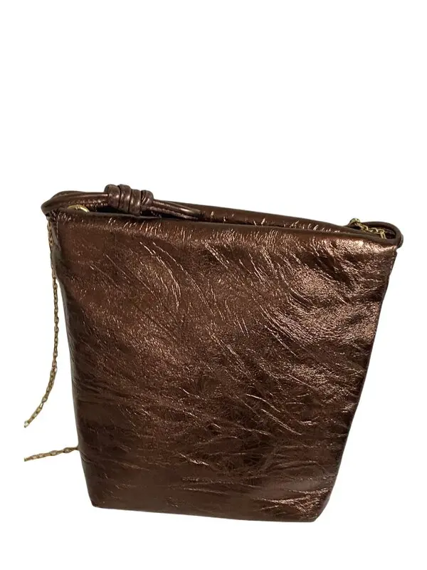 Dries Van Noten Shoulder Bag With Chain Strap - Brown