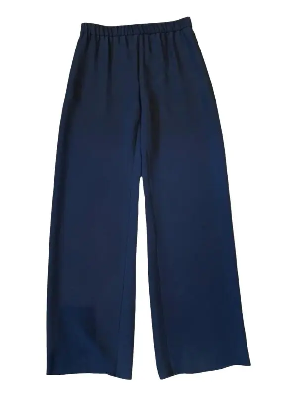 Valentino Garavani Wide-leg Casual Pants - Navy Blue