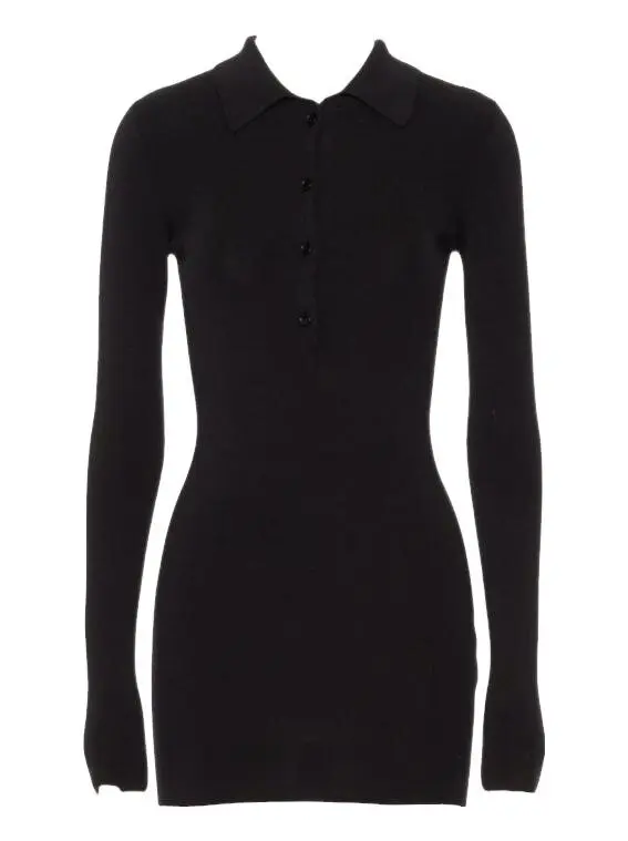 Valentino Garavani Long-sleeved Button-up Sweater - Black