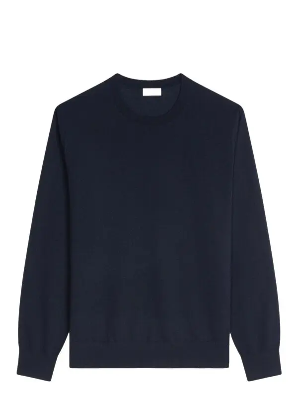 Dries Van Noten Murton Crewneck Knitted Jumper - Navy