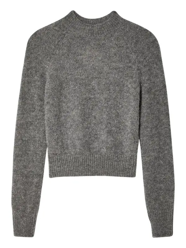 Dries Van Noten Round Neck Long Sleeve Sweater - Grey