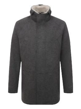 Loro Piana Elasticated Standing Collar Jacket - Black