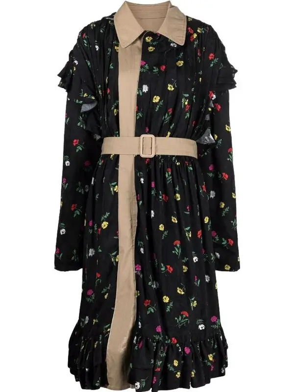 Balenciaga Reversible Trench Coat - Black