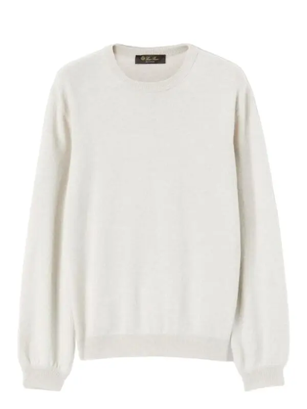 Loro Piana Cashmere Round Neck Sweater With Bubble Sleeves - No