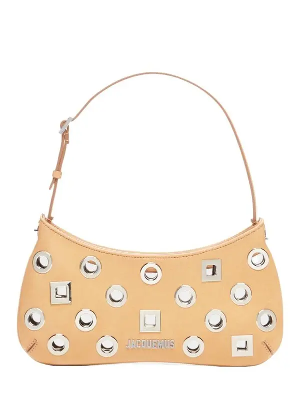 Jacquemus Eyelet Shoulder Bag - Nude