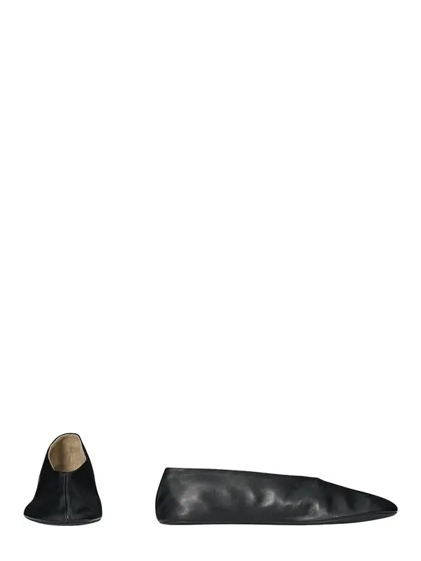 THE ROW Stella Slipper - Black