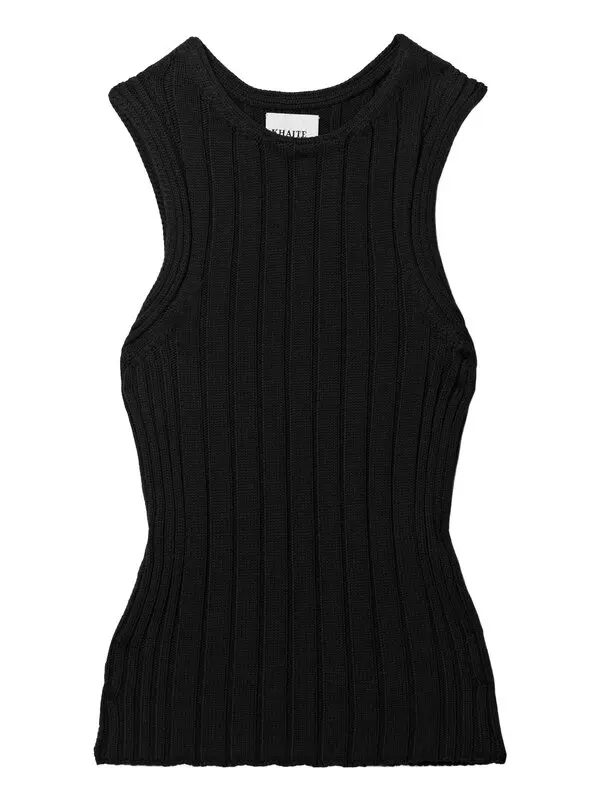 Khaite Sleeveless Knitted Vest - Black