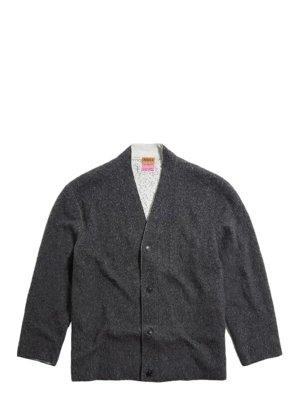 Zegna X The Elder Statesman Oasi V-neck Cardigan - Gray