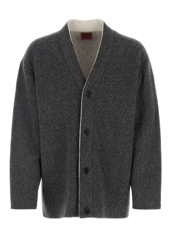 Zegna X The Elder Statesman Oasi V-neck Cardigan - Gray