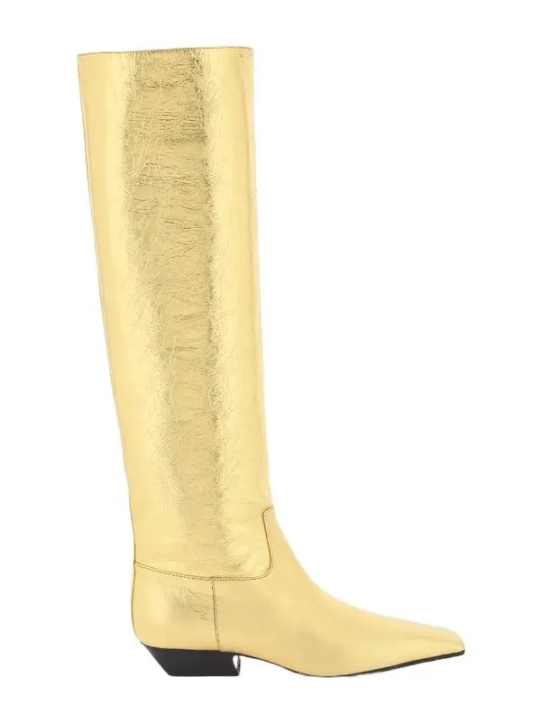 Khaite Square Toe Knee-high Boots - Nude