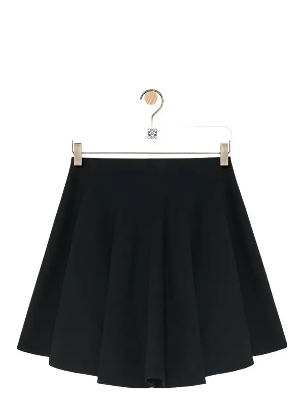 Loewe Silk And Wool Trumpet Skirt - Black