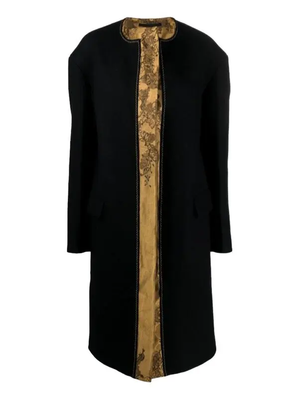 Dries Van Noten Long-sleeved Coat - Black