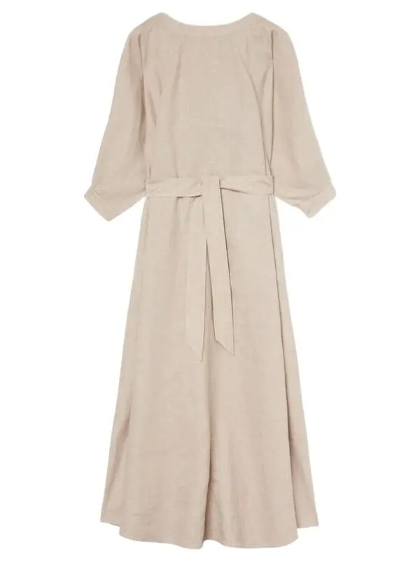 Loro Piana Ruth Linen Maxi Dress - Beige
